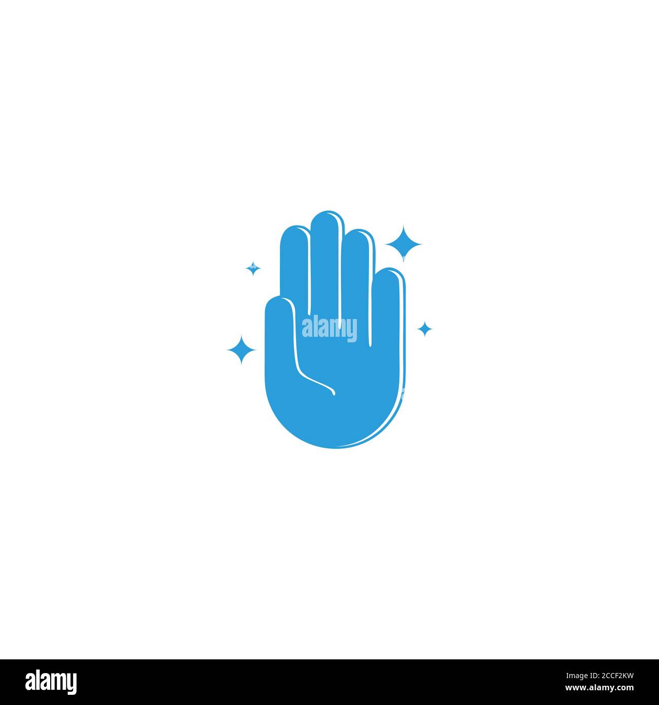 simple geometric hand clean wash symbol vector Stock Vector Image & Art ...
