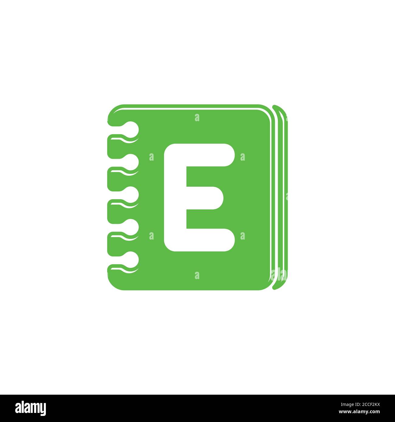 letter e book 3d flat vector Stock Vector Image & Art - Alamy
