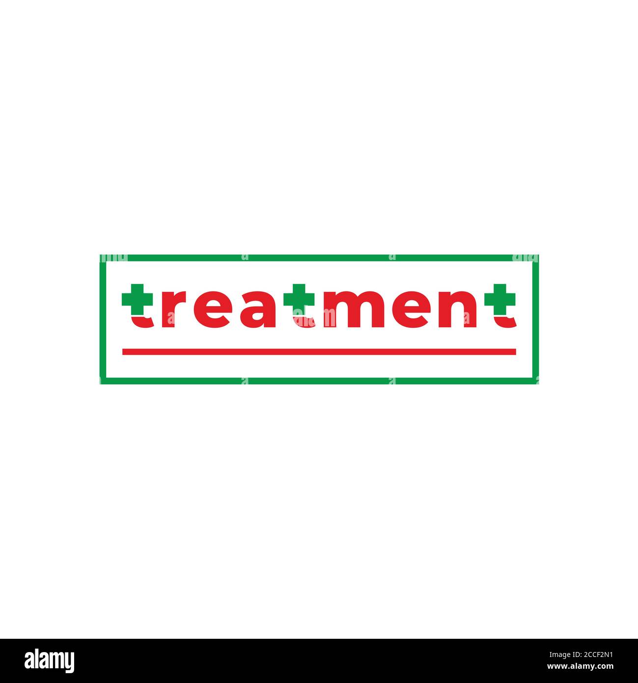 text medical treatment plus symbol decoration logo vector Stock Vector ...