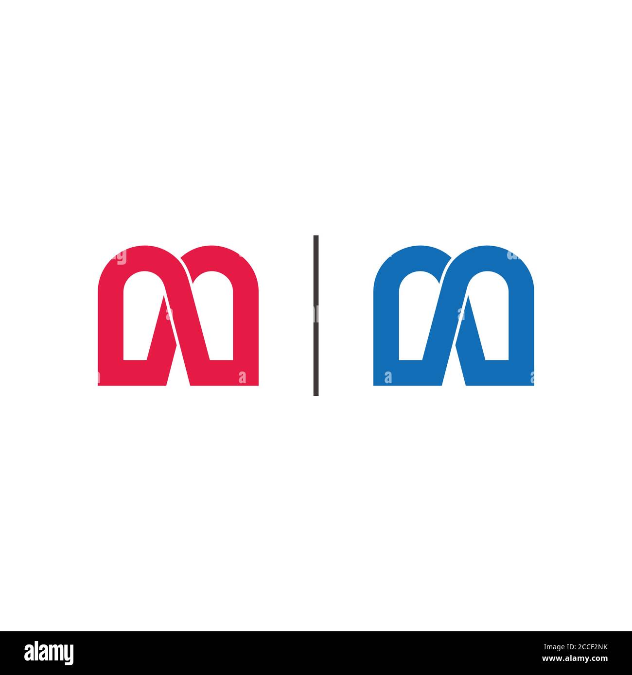 letter m infinity lines overlap design logo vector Stock Vector Image ...