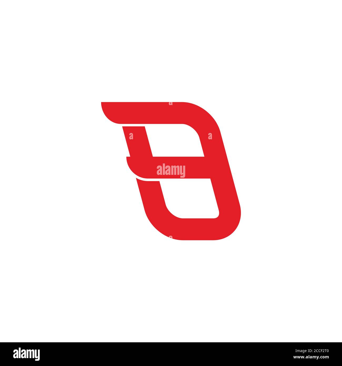 abstract letter 8b simple geometric run design logo vector Stock Vector ...