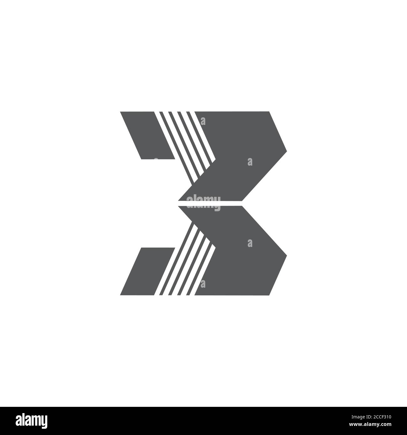 number three stripes geometric logo vector Stock Vector Image & Art - Alamy