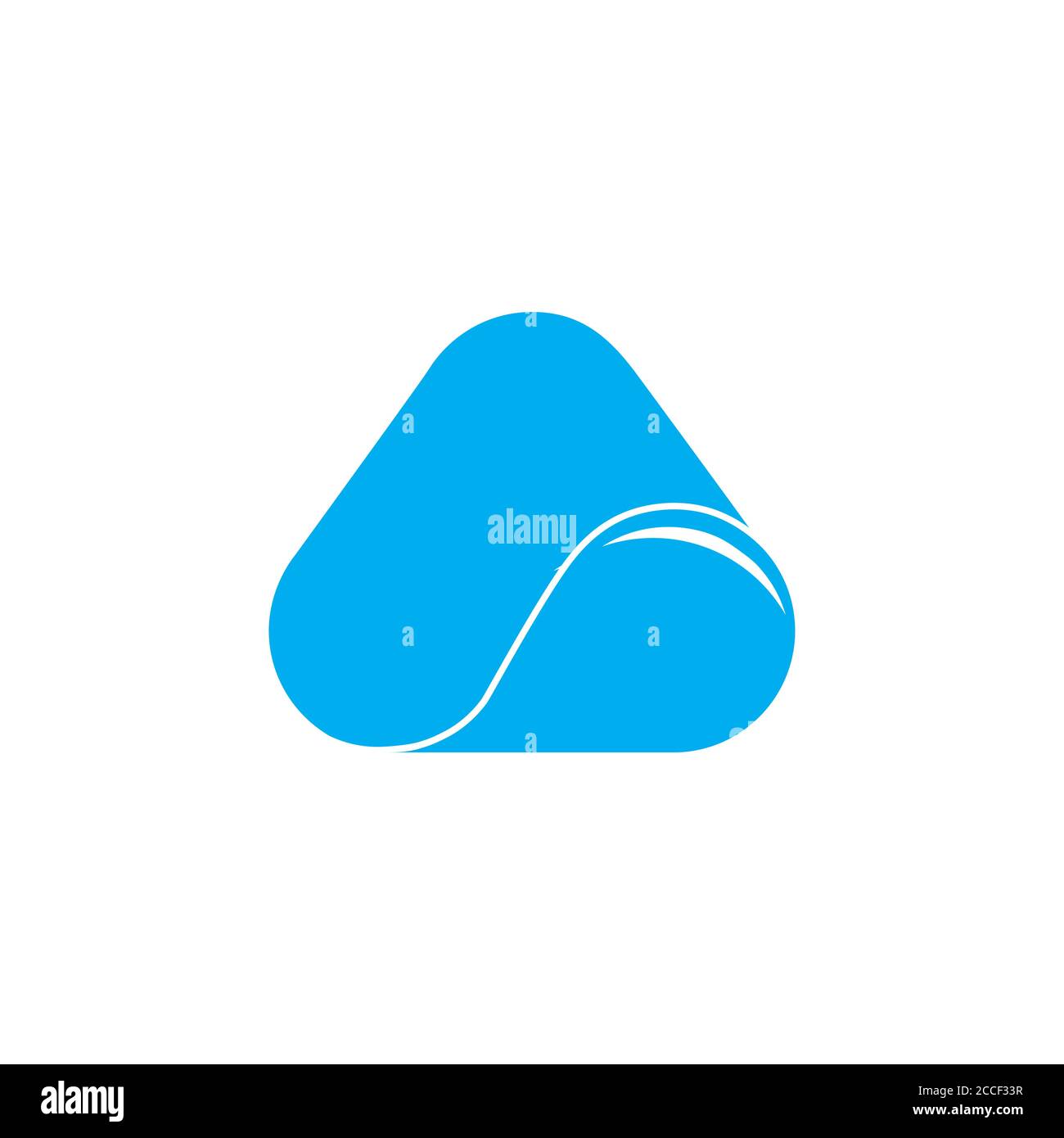 triangle mountain water natural symbol curves geometric logo vector ...