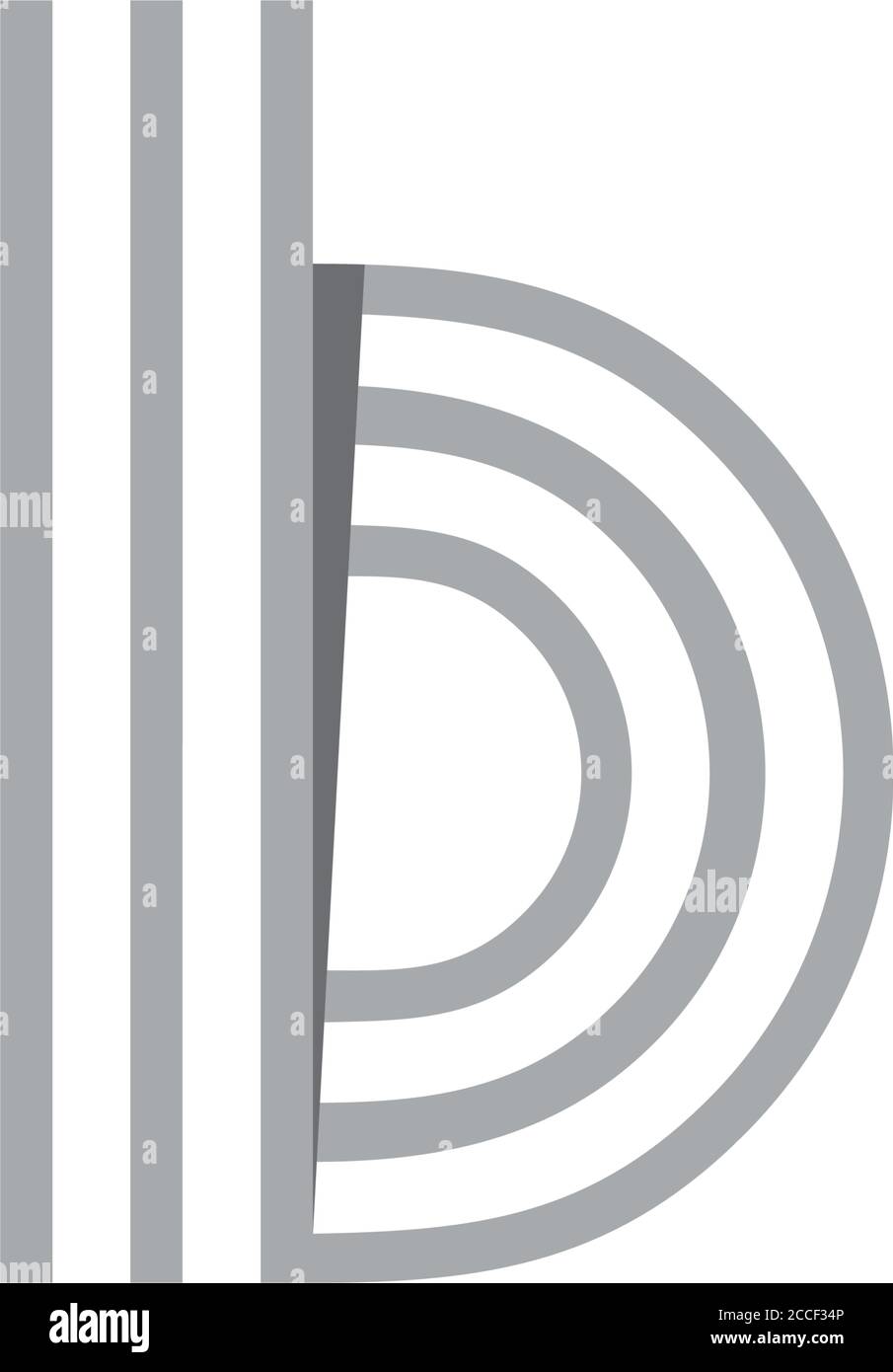 letter b stripes shadow design vector Stock Vector Image & Art - Alamy