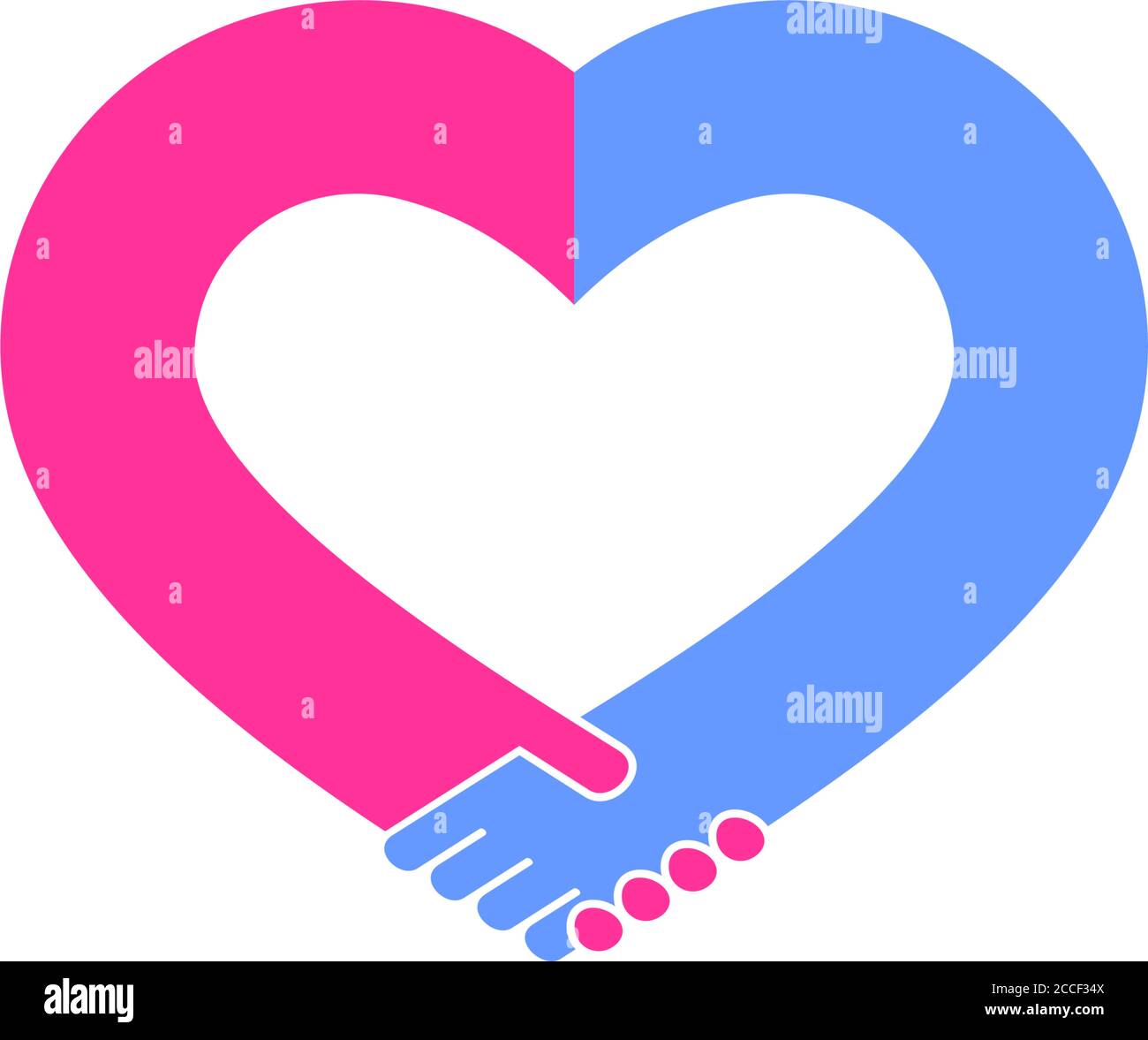 Hand Unity Symbol Vector