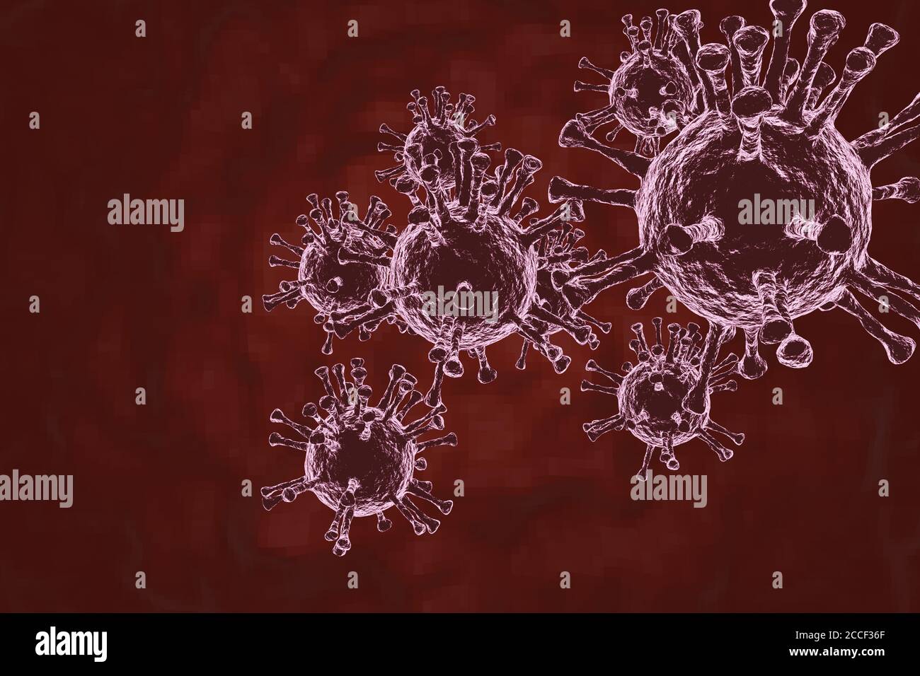 Chinese virus 2019-nCoV coronavirus COVID-19 virus floating in a ...
