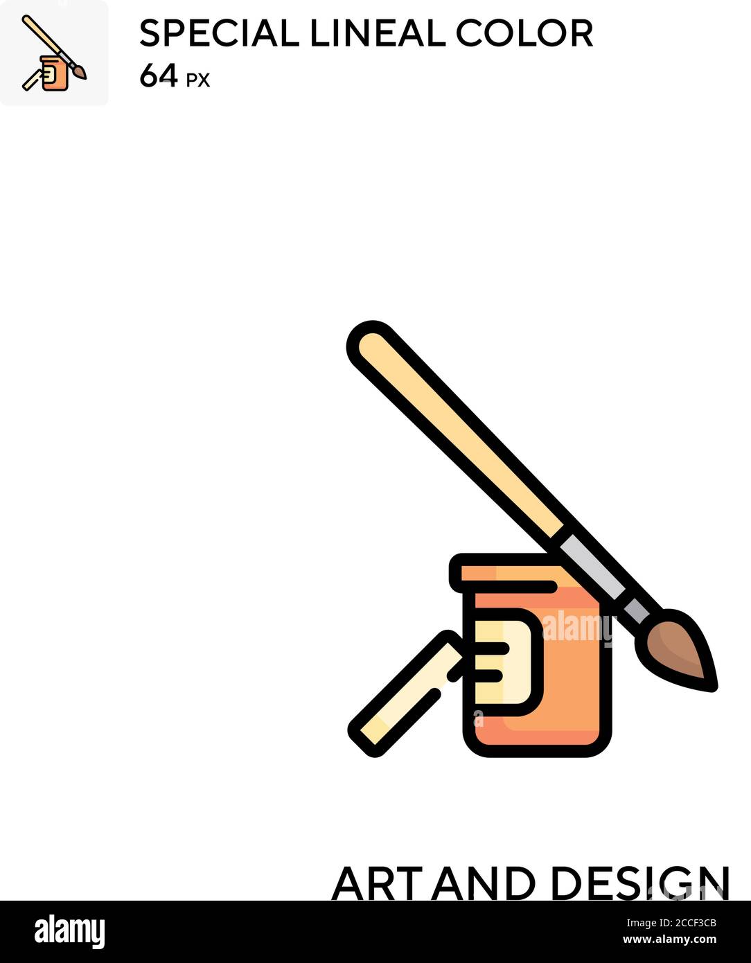 Art and design Special lineal color icon. Illustration symbol design ...