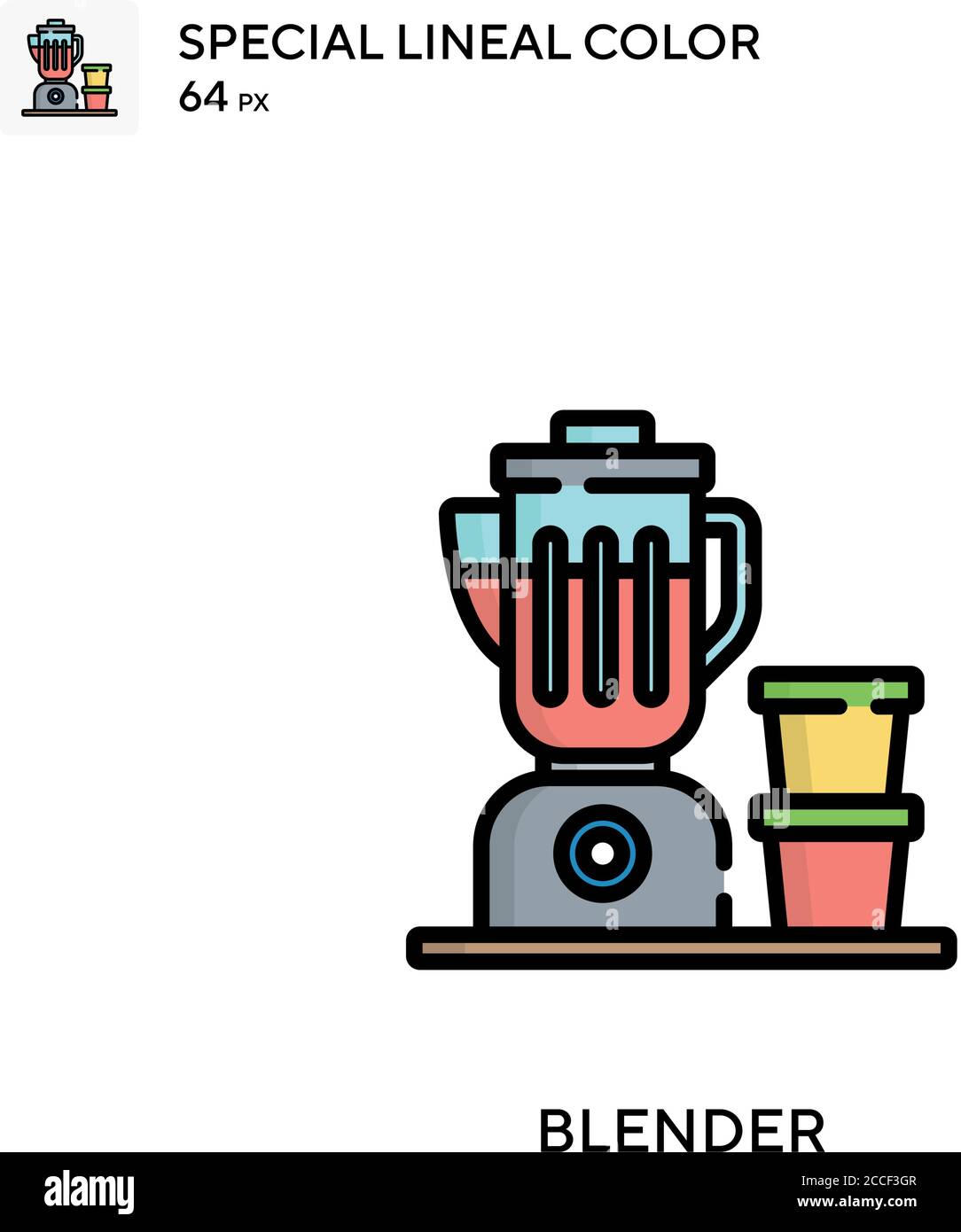 Blender Special lineal color icon. Illustration symbol design template ...