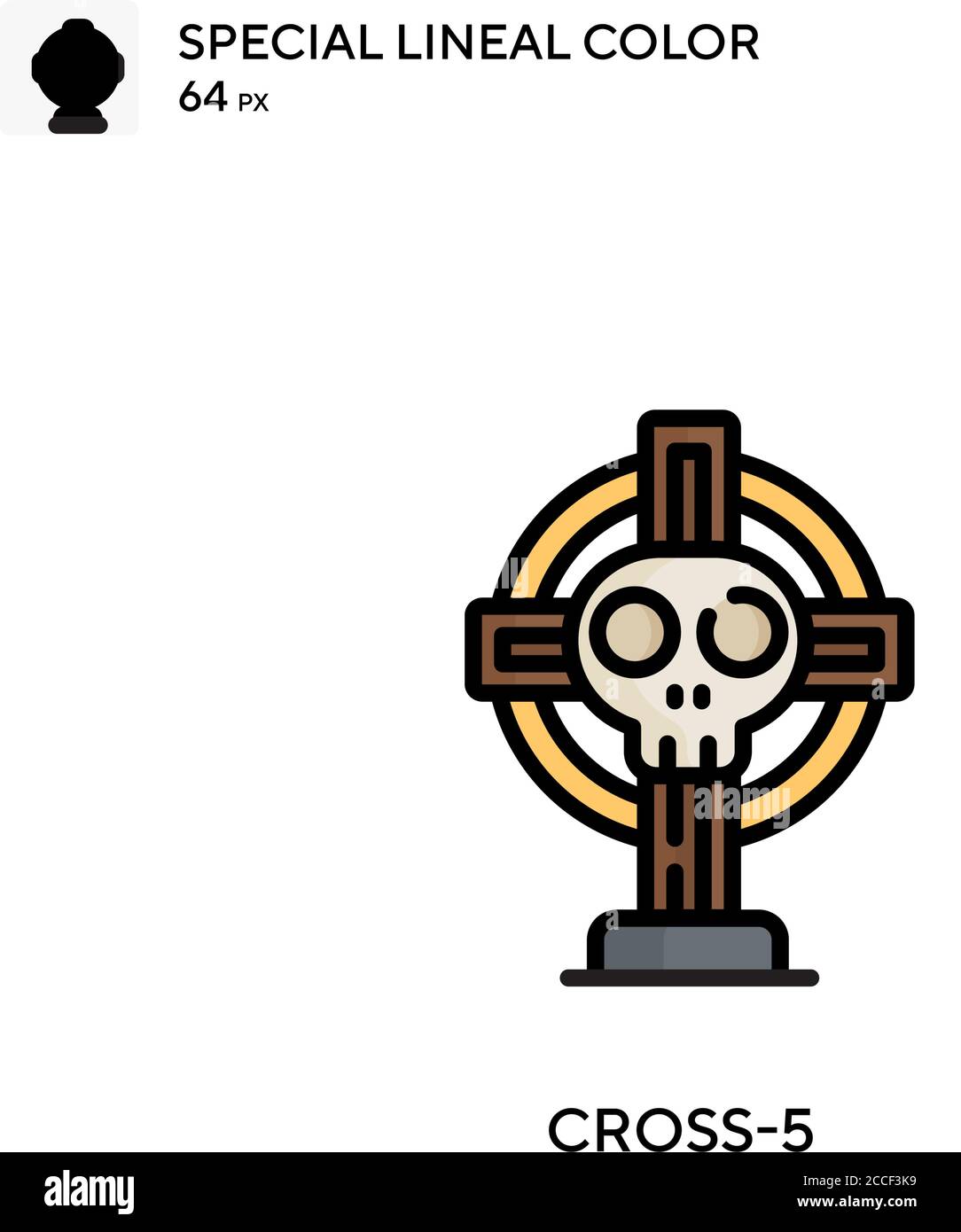 Cross-5 Special lineal color icon. Illustration symbol design template ...