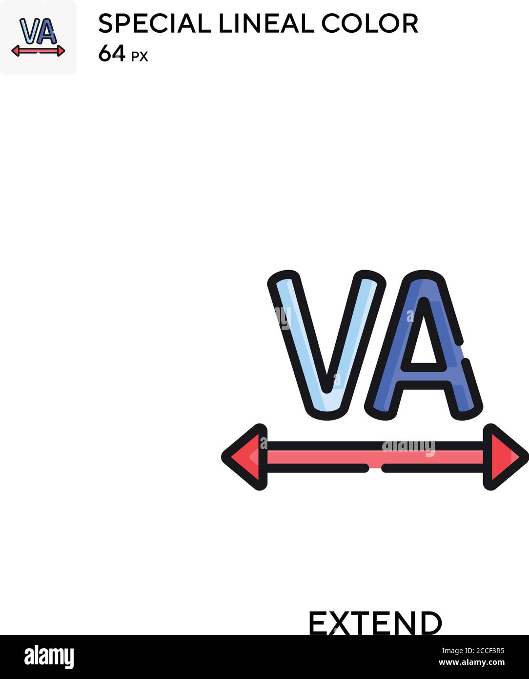 Extend Special lineal color icon. Illustration symbol design template ...