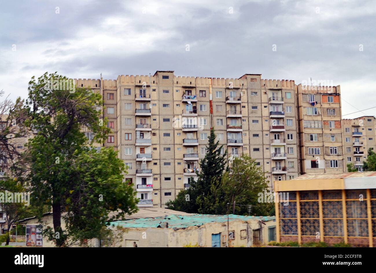Apartments entering Tbilisi Stock Photo - Alamy