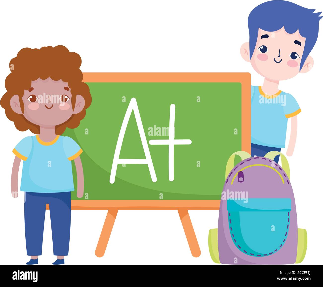 Elementary Students Learning Clipart