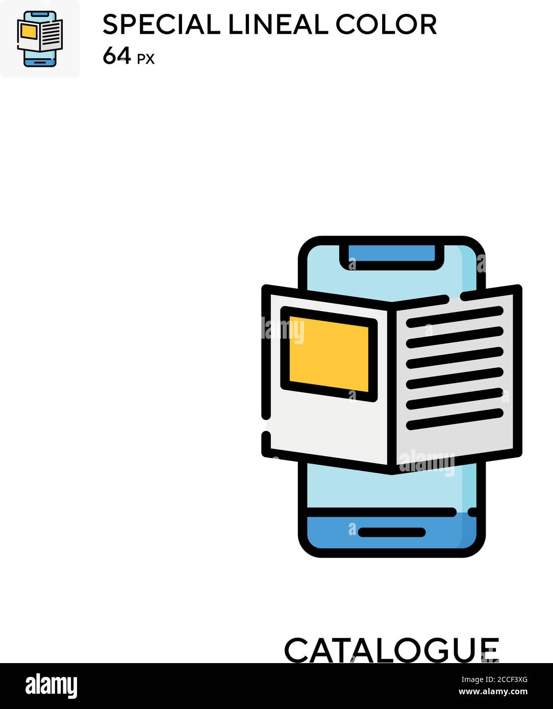 Catalogue Special lineal color icon. Illustration symbol design ...