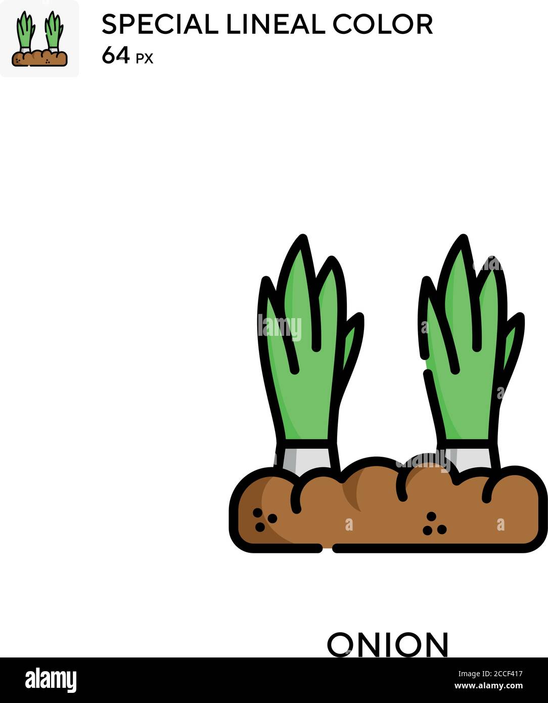 Onion Special lineal color icon. Illustration symbol design template ...