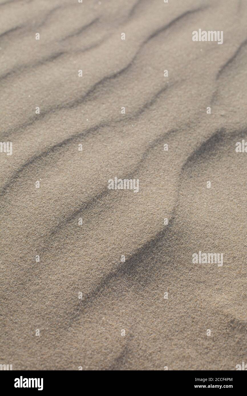 Patterns in the sand on the beach Stock Photo - Alamy