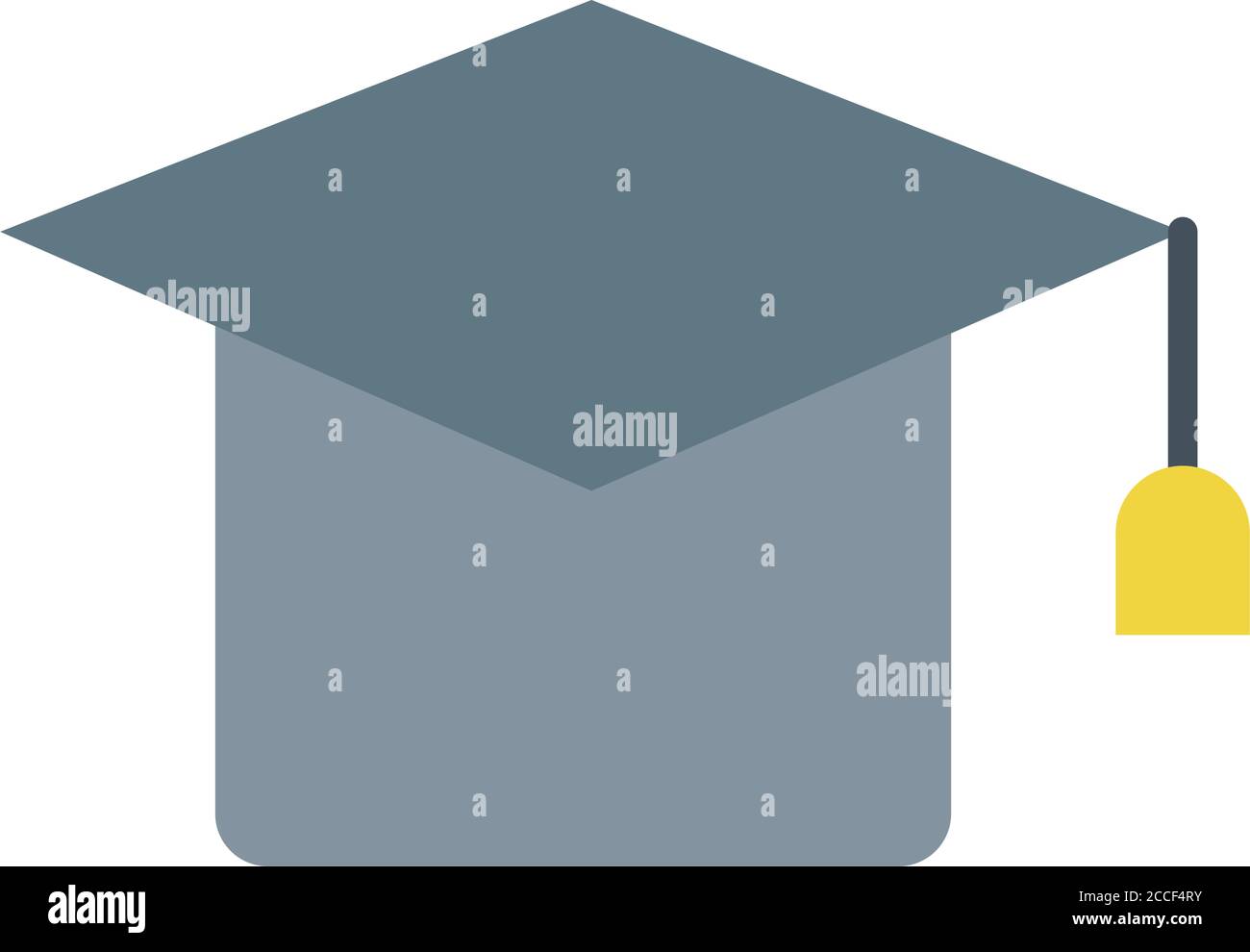 graduation hat flat style icon vector illustration design Stock Vector ...