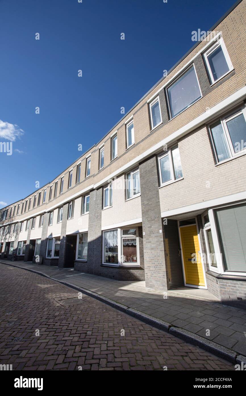 Terraced houses in Groningen, the Netherlands Stock Photo - Alamy