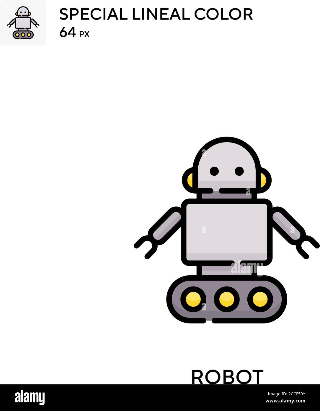 Robot Special lineal color icon. Illustration symbol design template ...