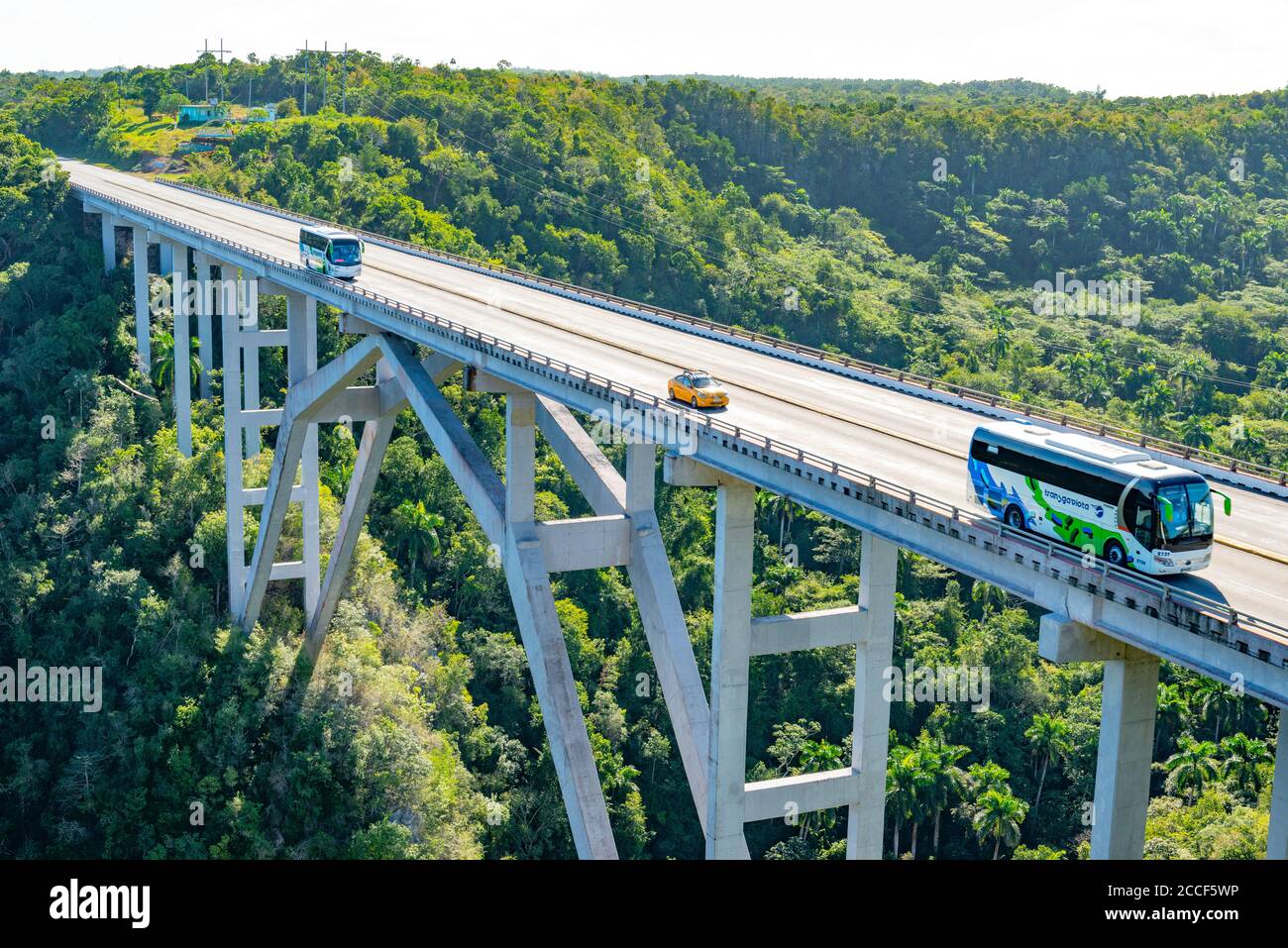 Bacunayagua Bridge, Matanzas, highest bridge in Cuba, opened in 1959 ...