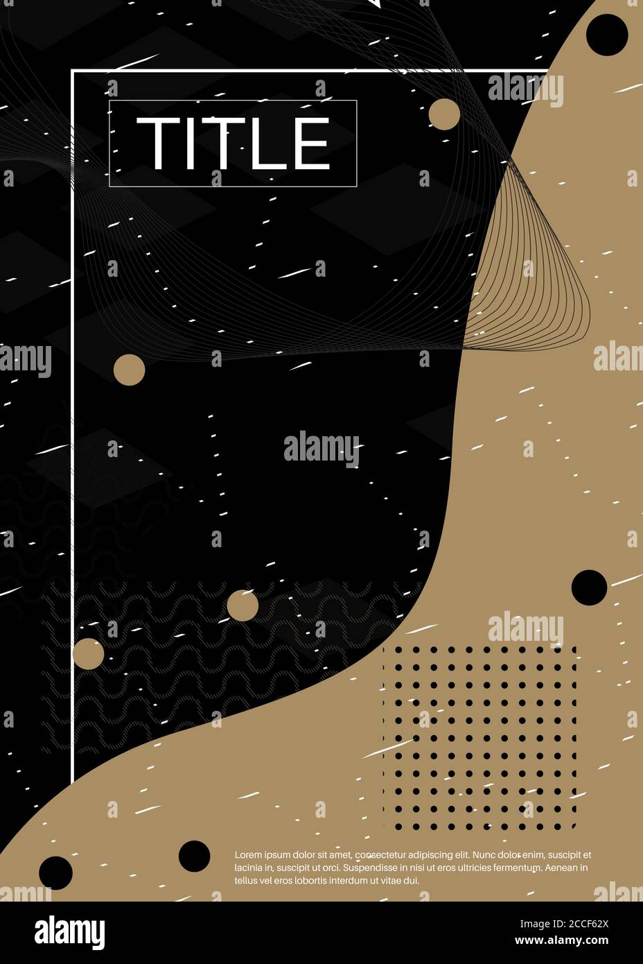Book cover, poster or banner template design. Vector illustration ...