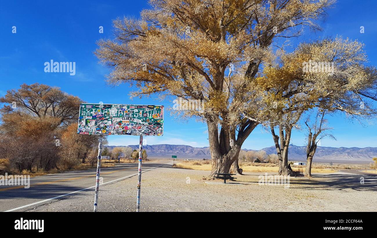 Extraterrestrial highway sign hi-res stock photography and images - Alamy