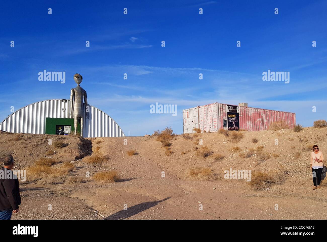 The Alien Research Center, Extraterrestrial Highway, Hiko Nevada Stock ...