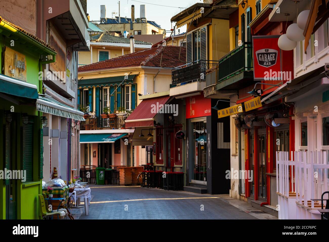 Architecture of the old town of Lefkada in Greece Stock Photo - Alamy