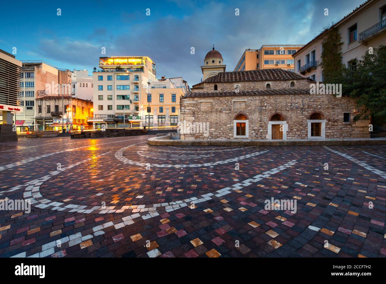 An old Greek orthodox church in Monastiraki square in Athens, Greece ...