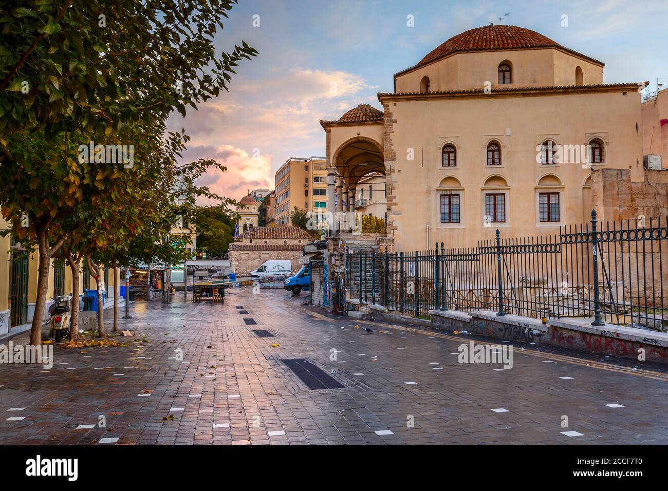 The Old Mosque in Monastiraki square in Athens, Greece Stock Photo - Alamy