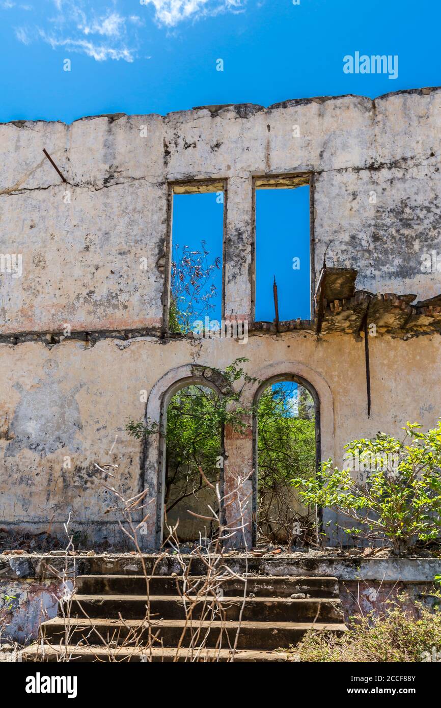 Ruins of a French colony, Oronjia National Park, Antsiranana, Diego ...