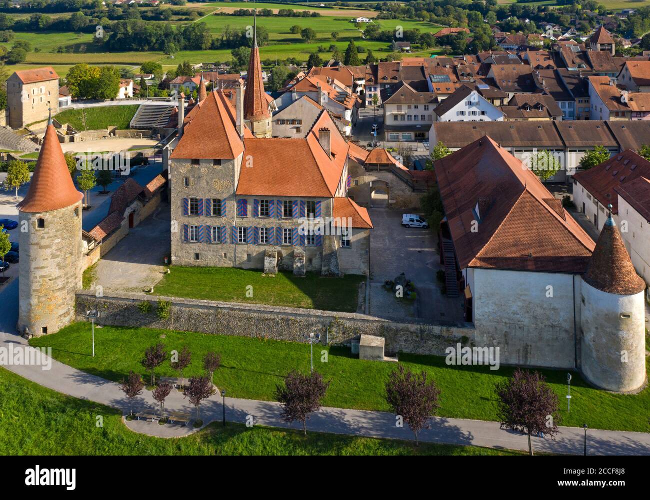 Avenches castle hi-res stock photography and images - Alamy