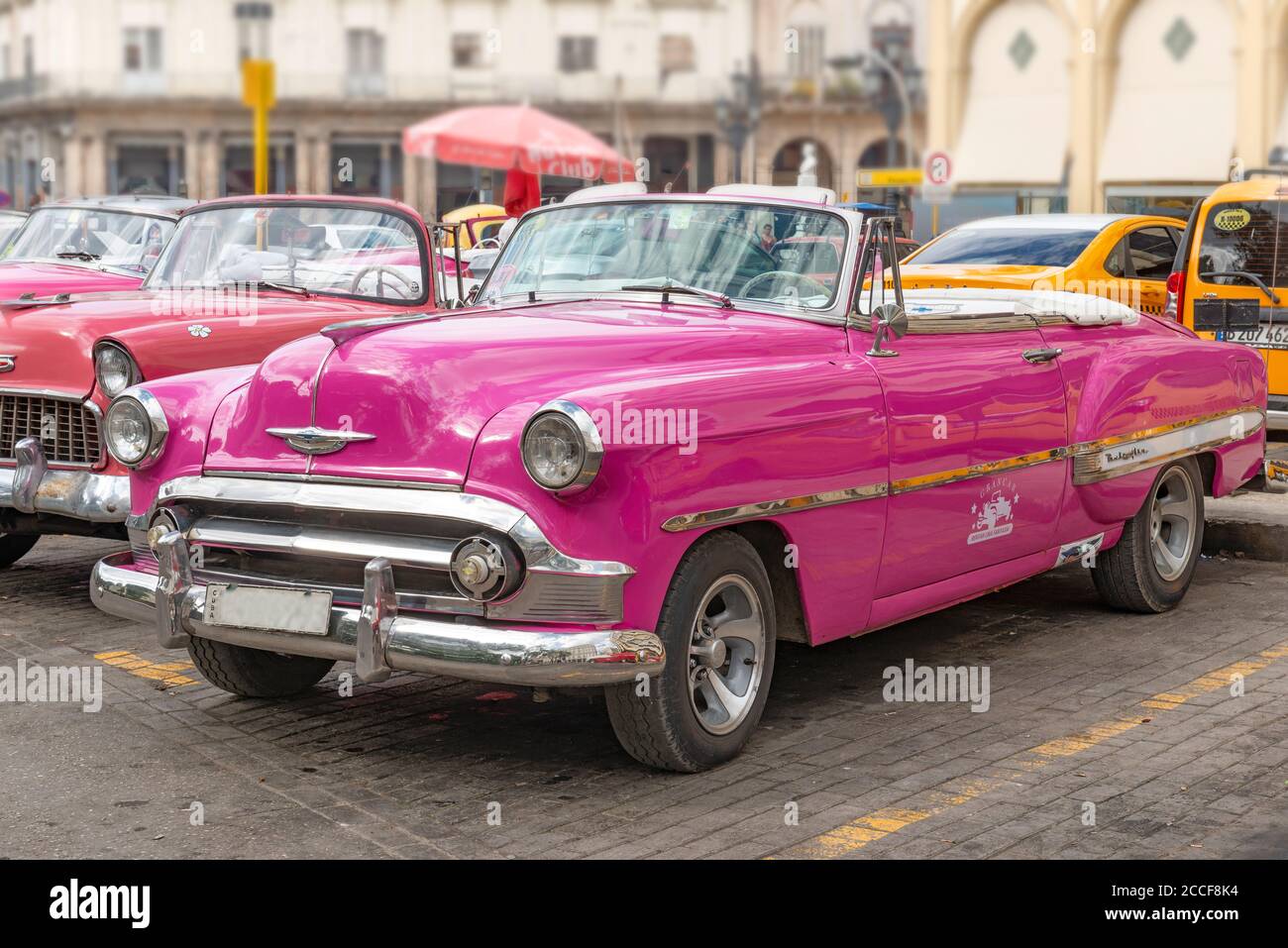 Cuba antique car taxi nostalgia hi-res stock photography and images - Alamy