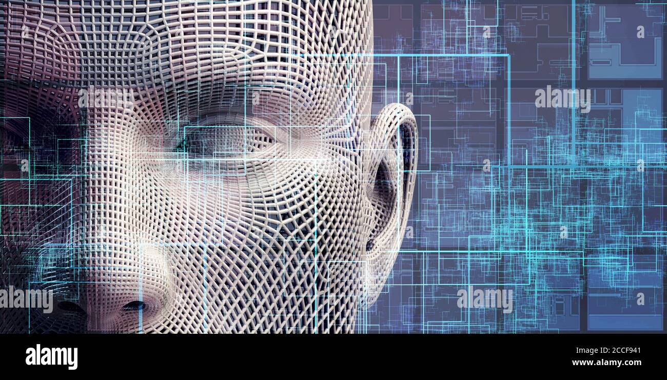 Artificial Intelligence AI Neural Network Logic Art Stock Photo - Alamy