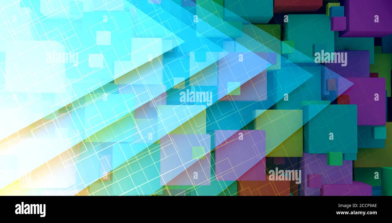 Futuristic Science Background Of The Future Art Stock Photo - Alamy