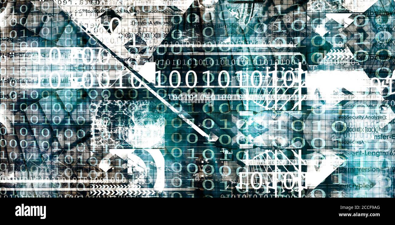 Data Network on a Corporate System as Art Stock Photo - Alamy