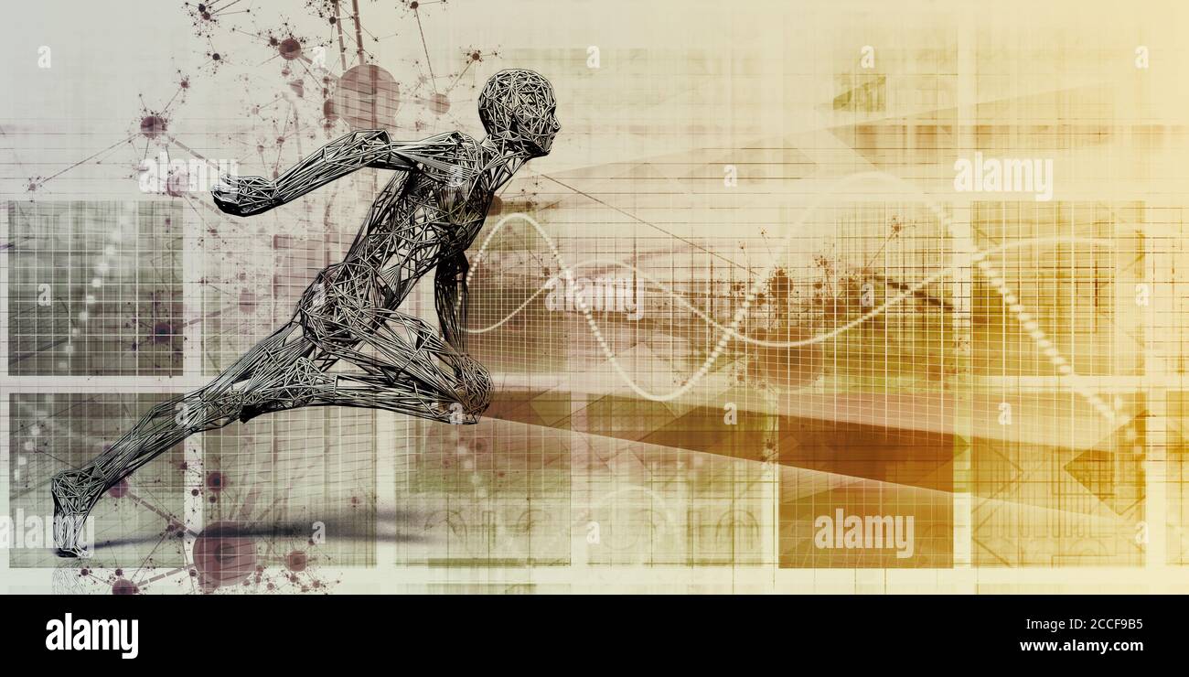 Progress in Business as a Competition Race Stock Photo - Alamy