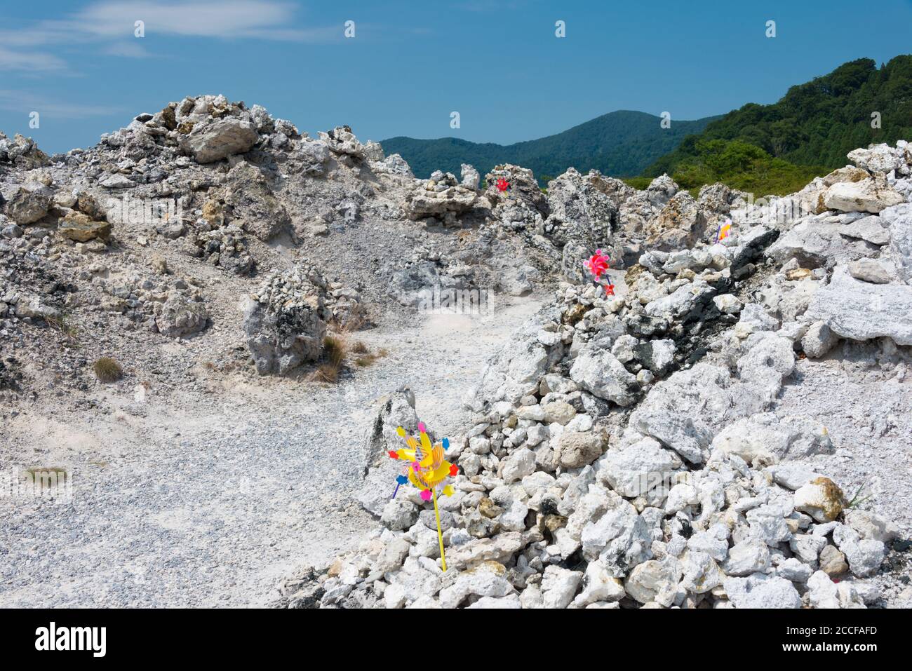 Aomori, Japan - Osorezan Bodaiji Temple in Mutsu, Aomori, Japan ...