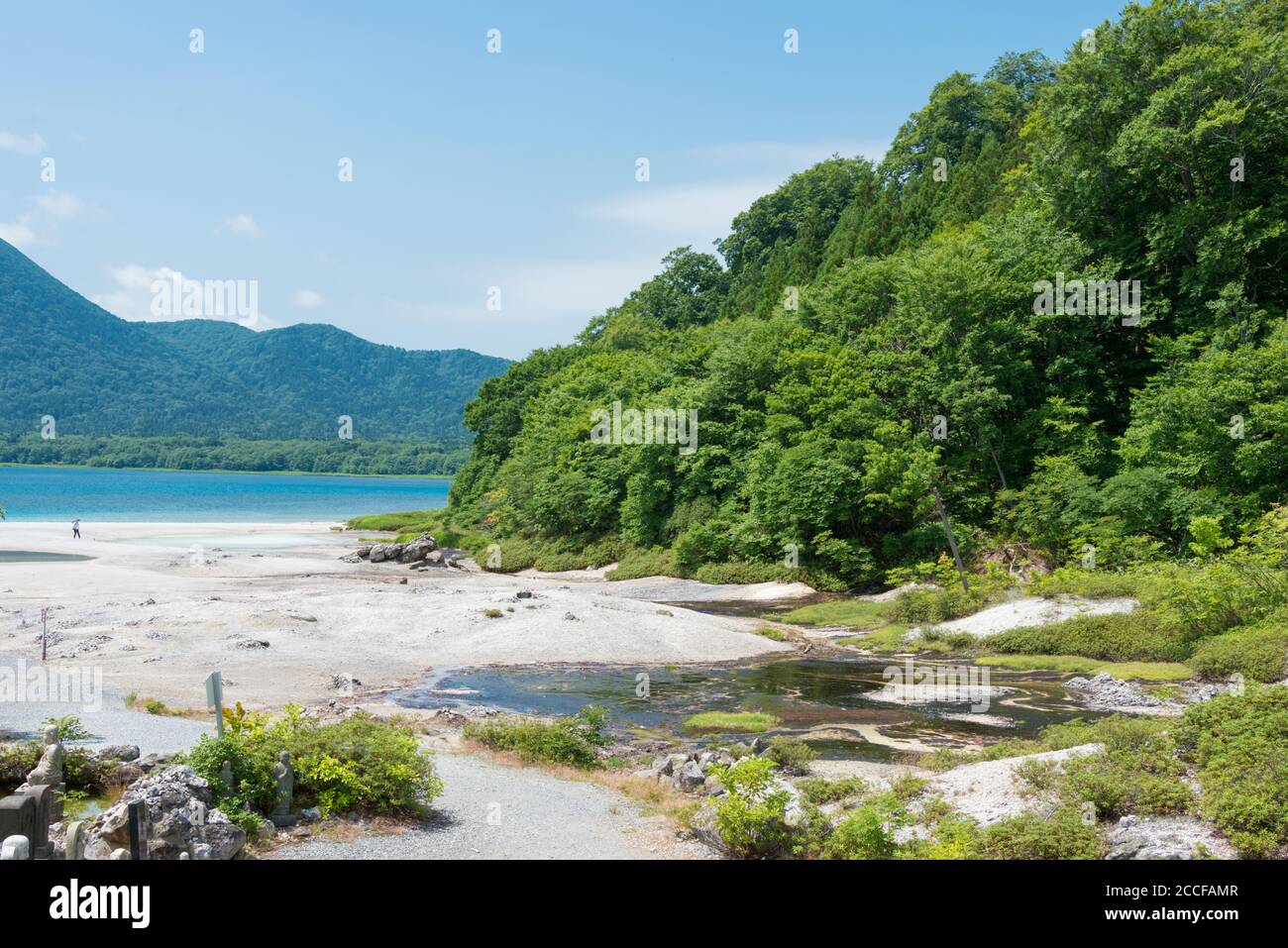 Aomori, Japan - Osorezan Bodaiji Temple in Mutsu, Aomori, Japan ...