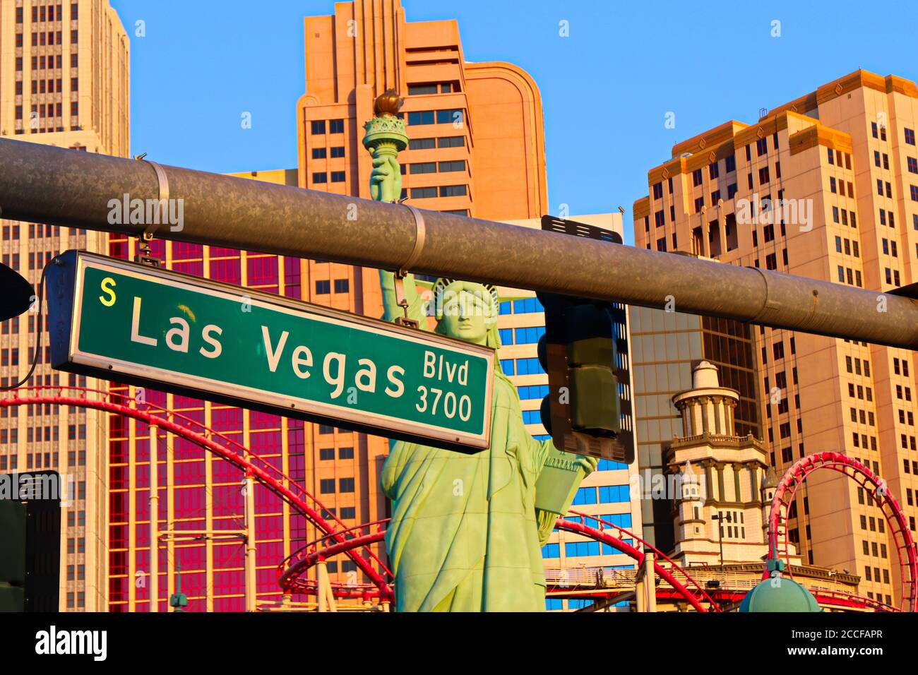 Road sign of Las Vegas BLVD.Street sign of Las vegas Boulevard.Green ...