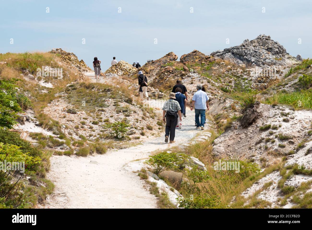 Aomori, Japan - Osorezan Bodaiji Temple in Mutsu, Aomori, Japan ...
