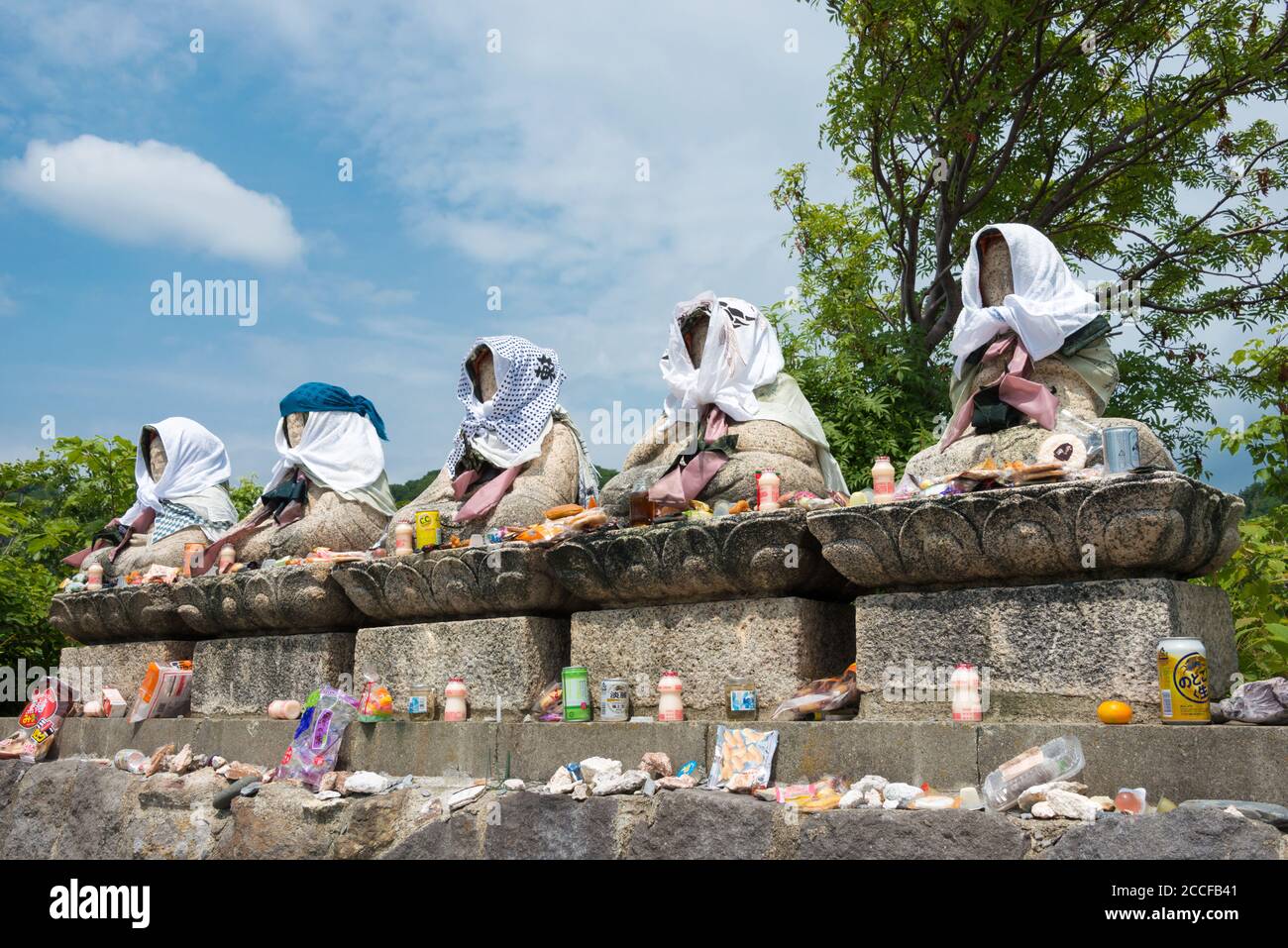Aomori, Japan - Statue at Osorezan Bodaiji Temple in Mutsu, Aomori ...