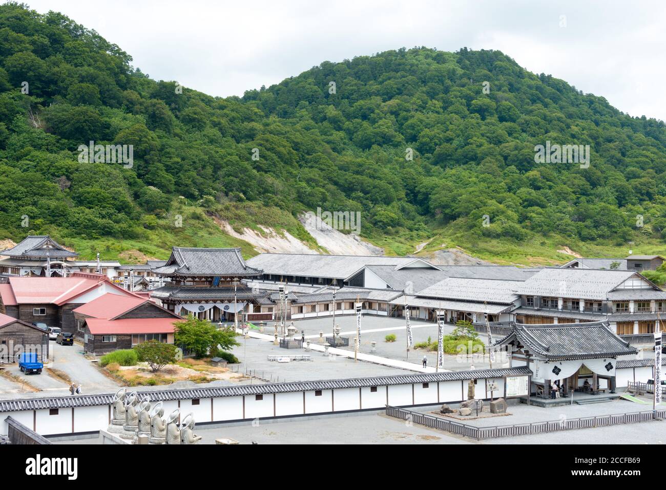Aomori, Japan - Osorezan Bodaiji Temple in Mutsu, Aomori, Japan ...