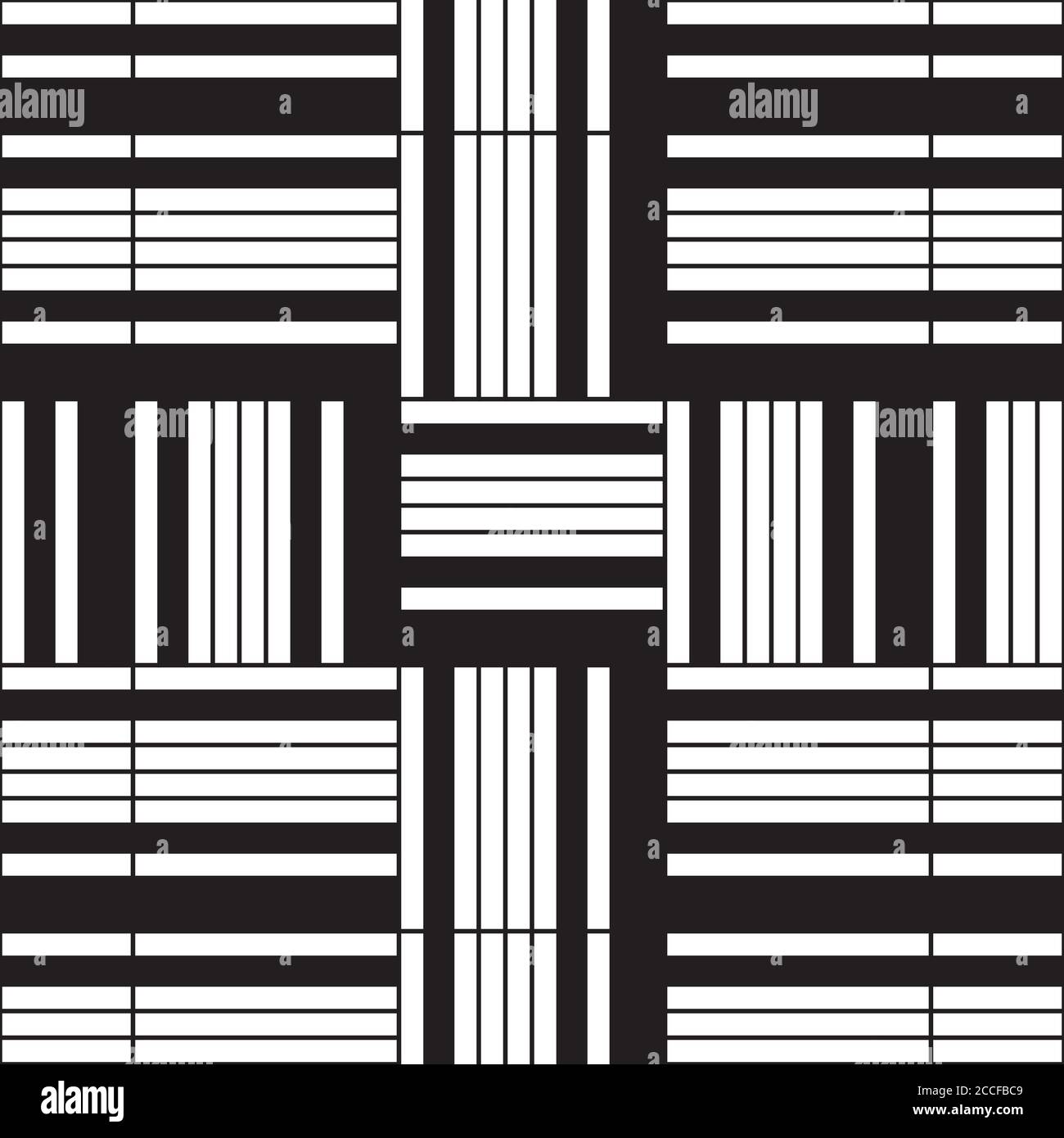 Seamless pattern with horizontal and vertical black bands Stock Vector ...