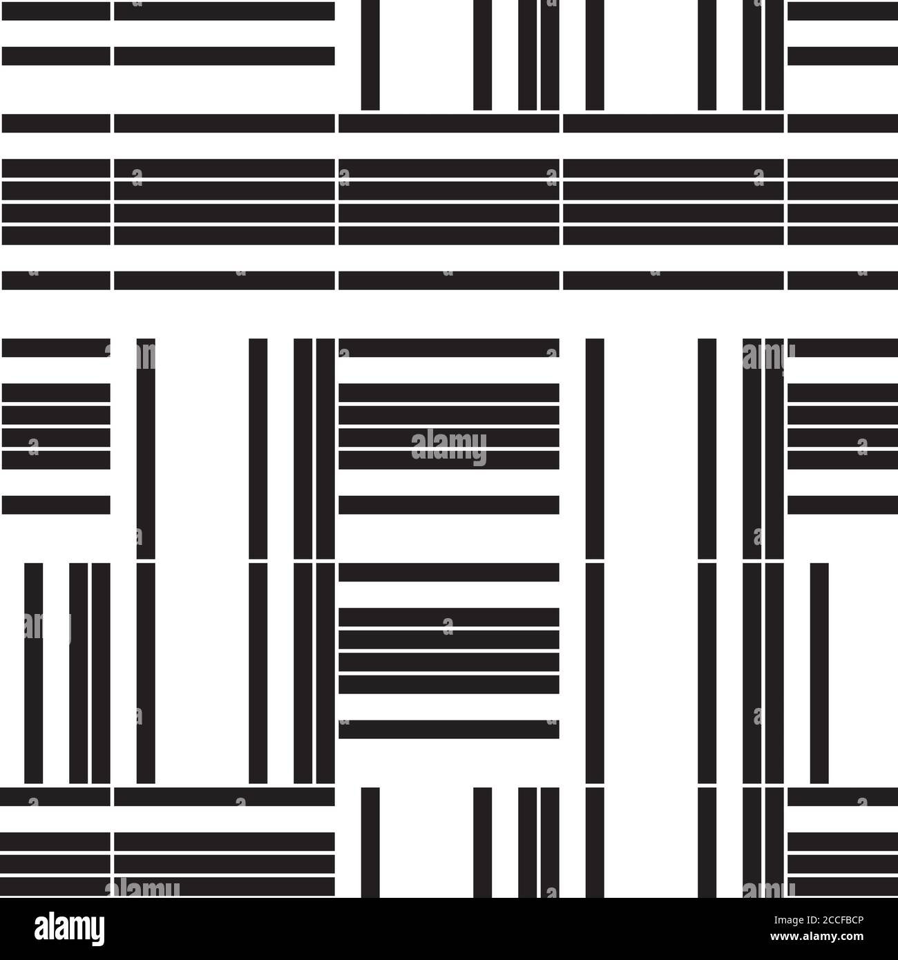 Seamless pattern with horizontal and vertical black segments Stock ...