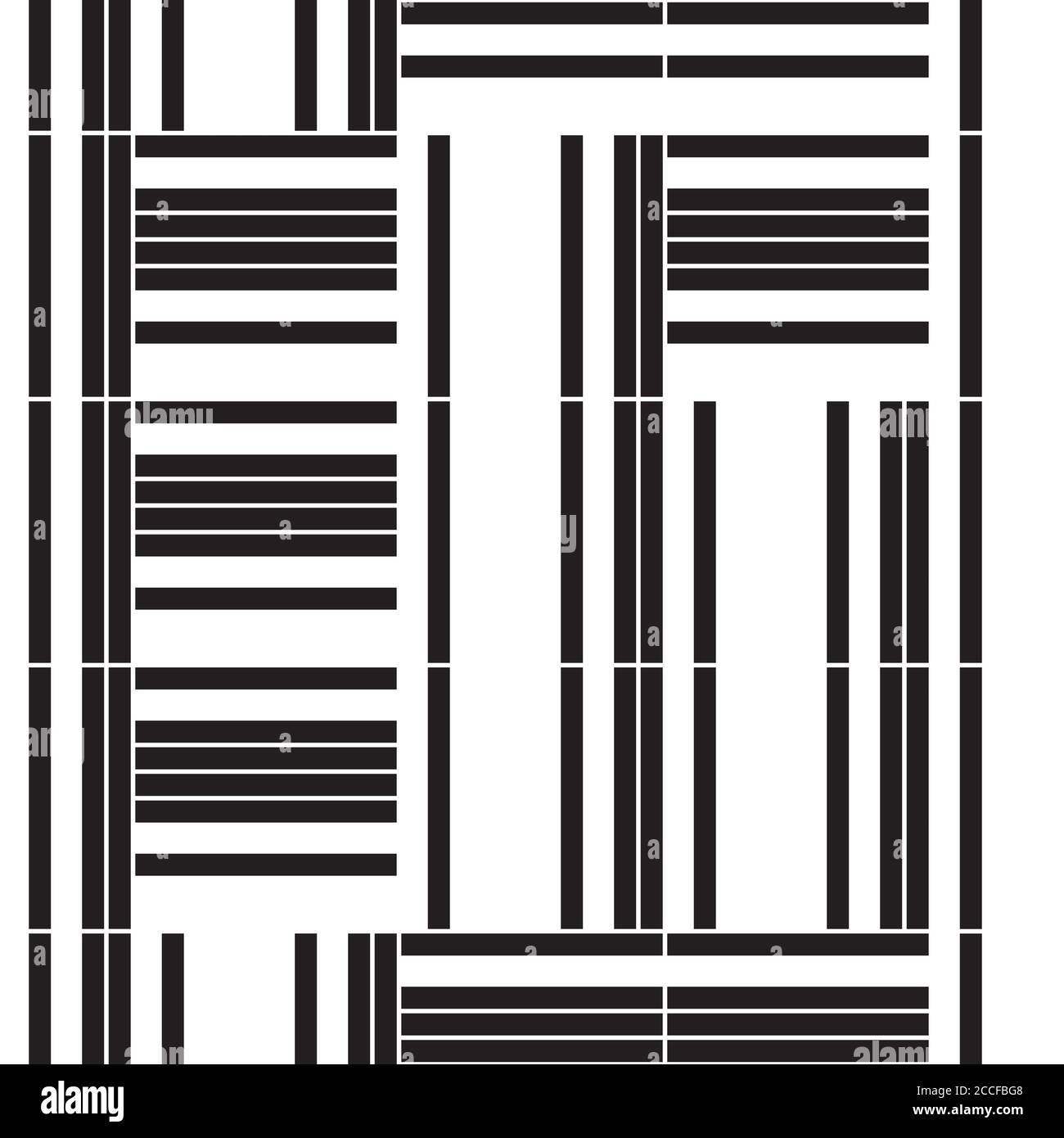 Seamless pattern with horizontal and vertical black bands Stock Vector ...