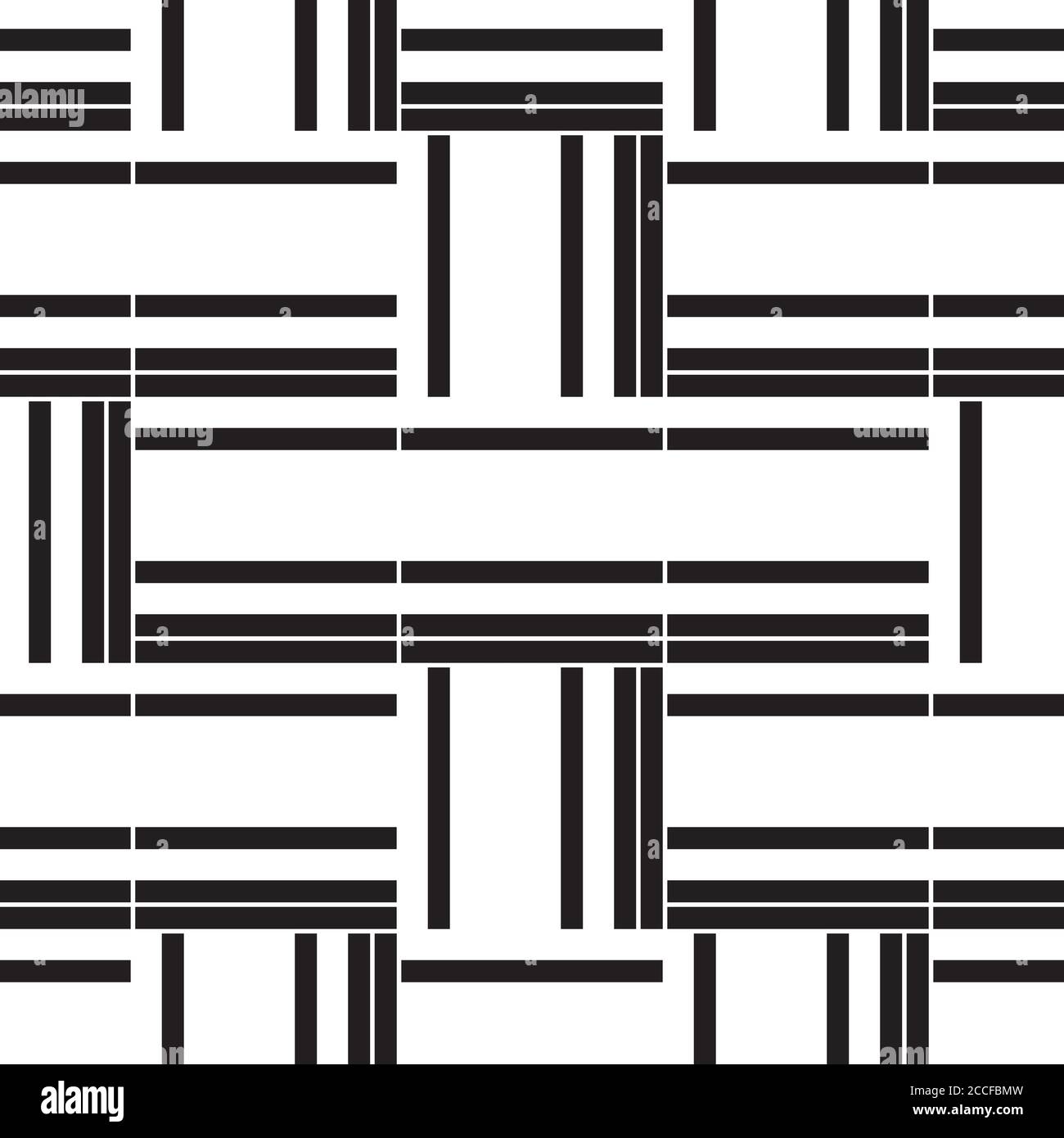 Seamless pattern with horizontal and vertical black bands Stock Vector ...
