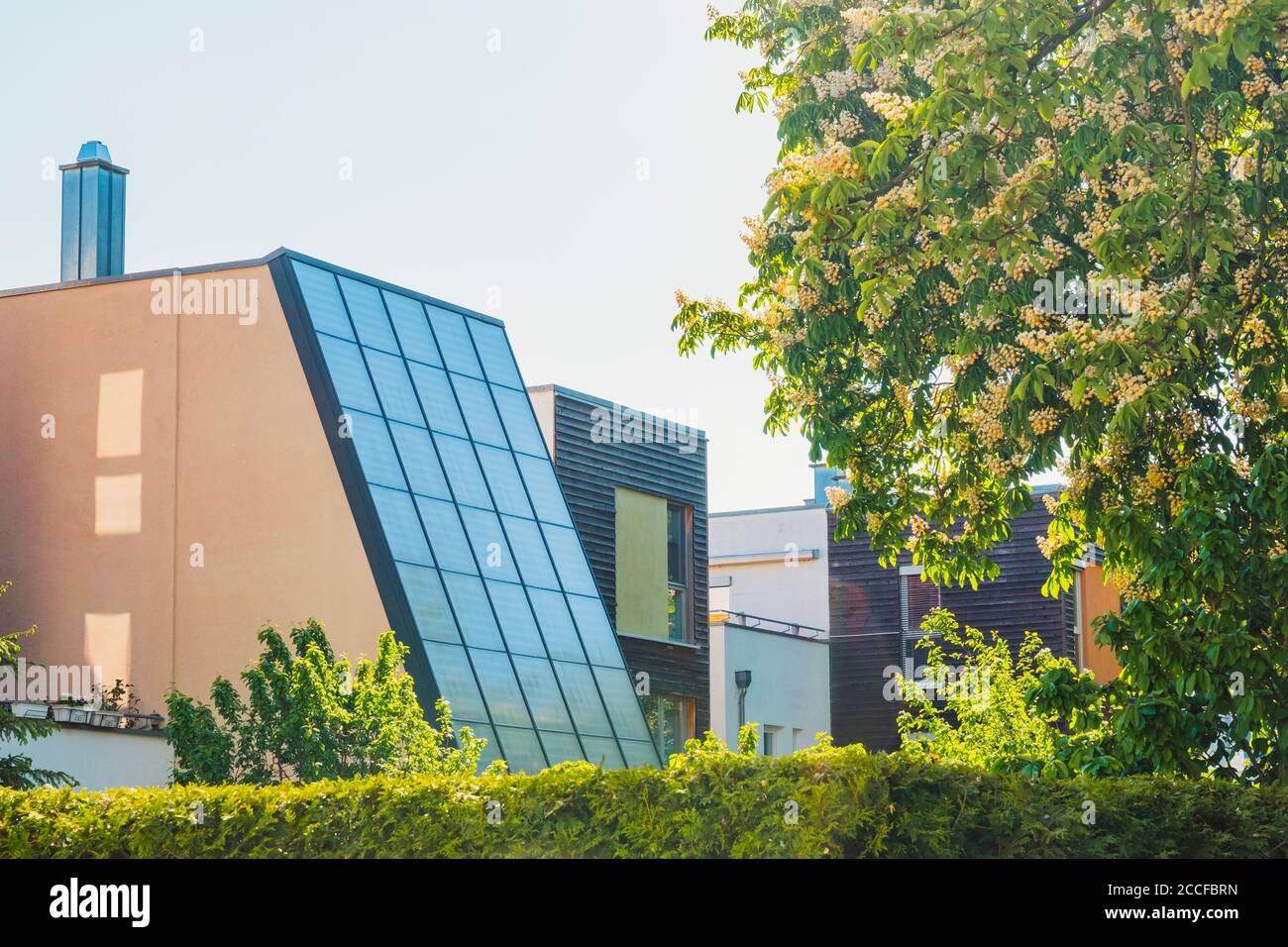 Germany, solar energy, solar roof, photovoltaic, residential building ...