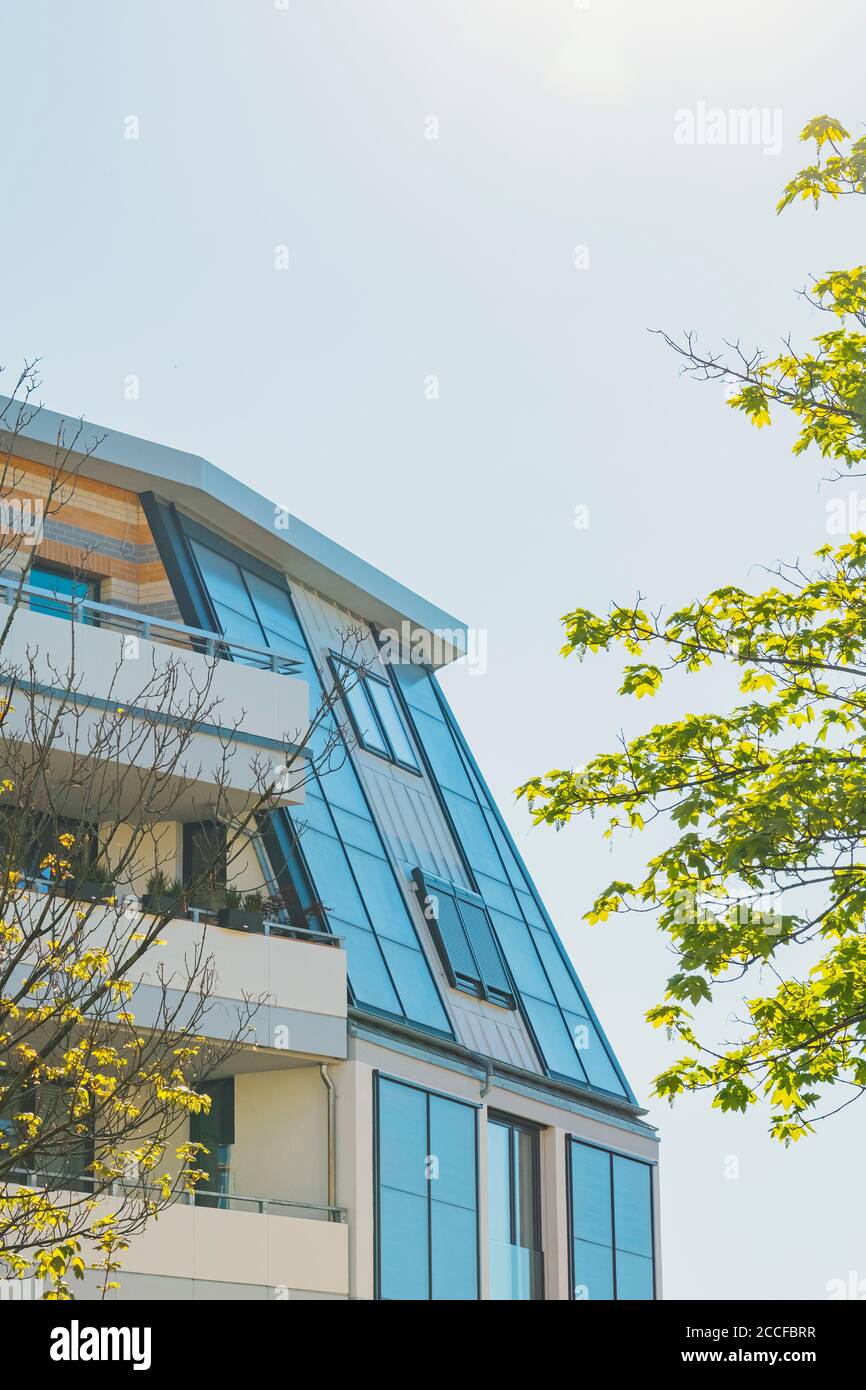 Germany, solar energy, solar roof, photovoltaic, residential building ...