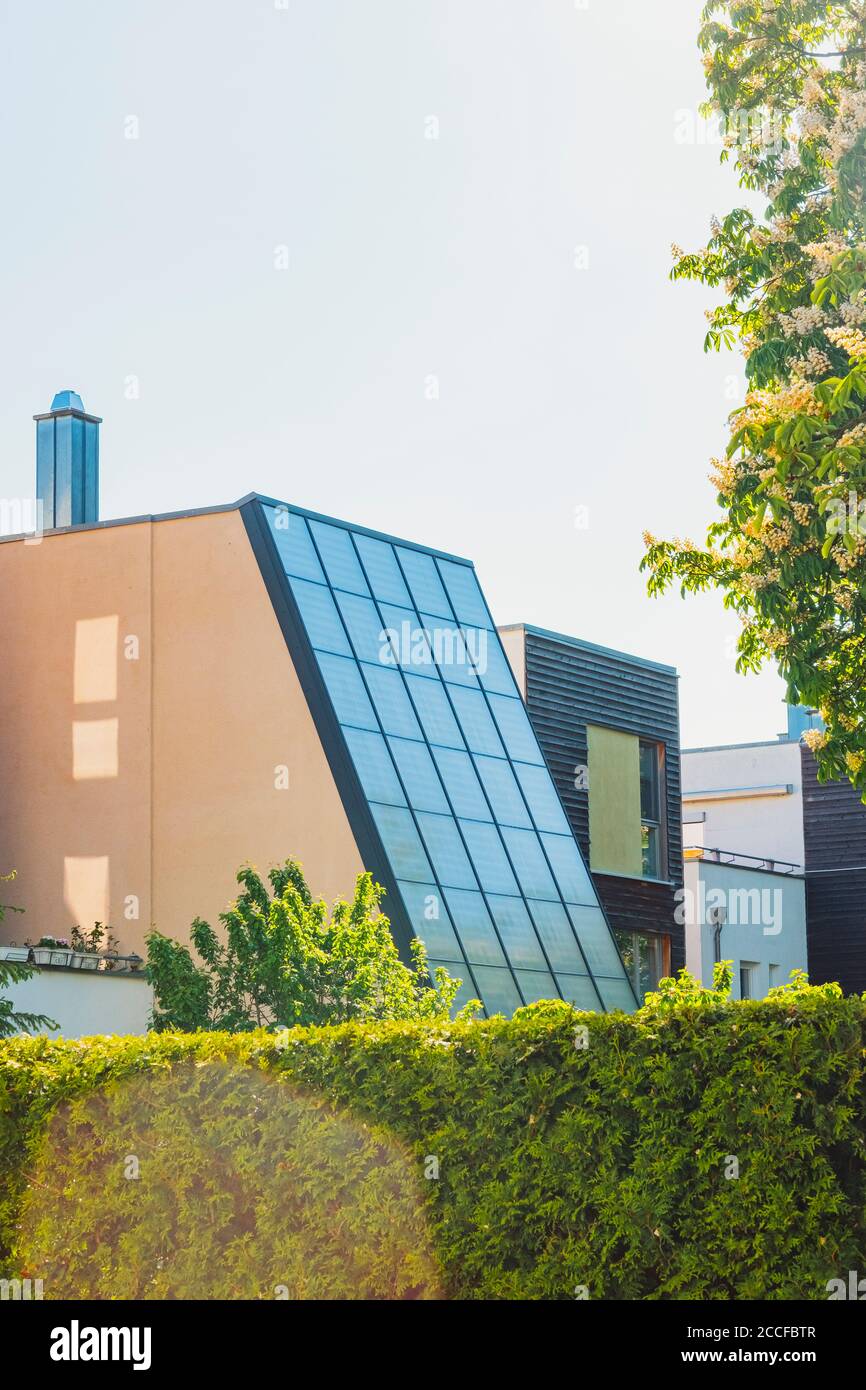 Germany, solar energy, solar roof, photovoltaic, residential building ...