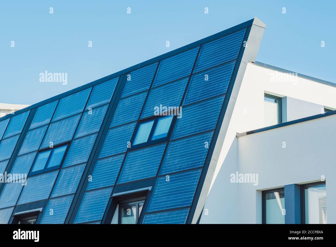 Germany, solar energy, solar roof, photovoltaic, residential building ...